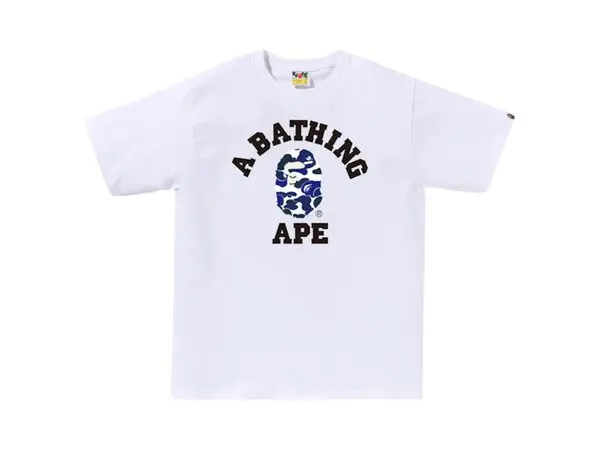 A BATHING APE Online Exclusive College C Tee Shirt - White