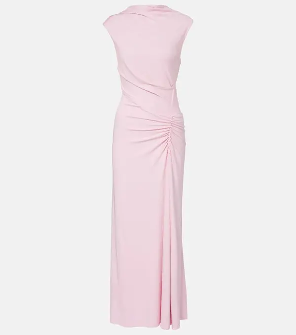 Simkhai Acacia Ruched Maxi Dress - Pink