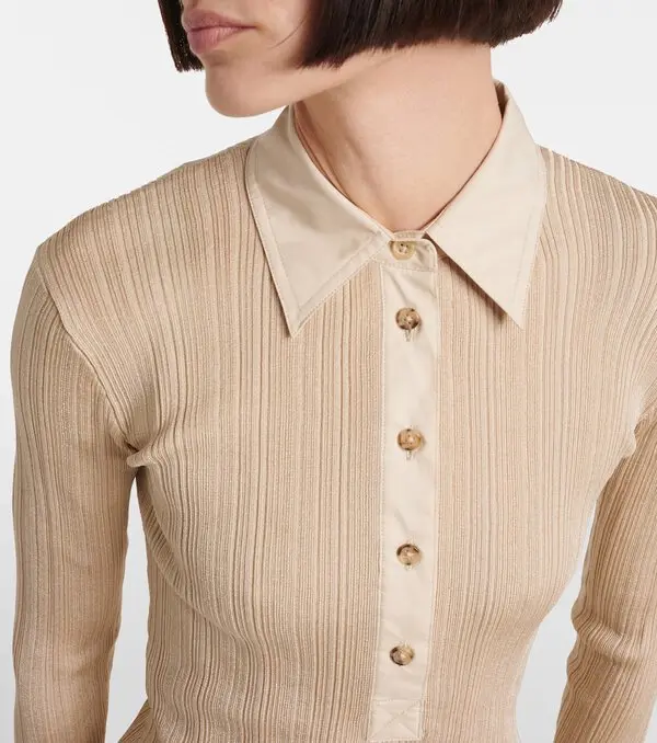 TOTEME Jersey Polo Sweater