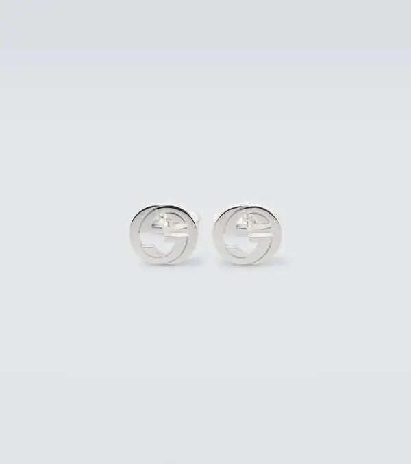 Gucci Interlocking G Sterling Cufflinks - Silver
