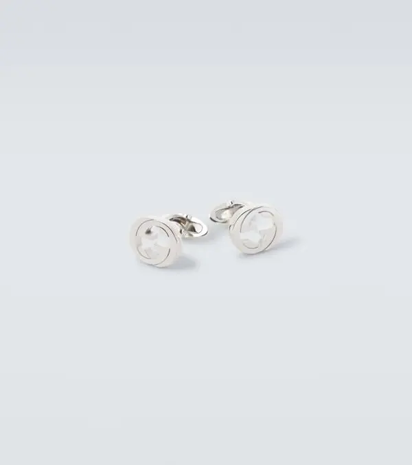 Gucci Interlocking G Sterling Cufflinks
