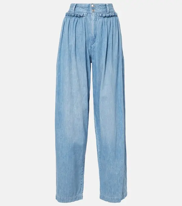Isabel Marant Étoile Inaya High-rise Wide-leg Jeans - Blue