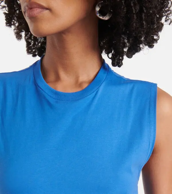 TOTEME Cotton Jersey Midi Dress - Blue