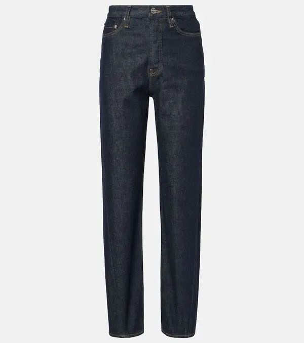 TOTEME Mid-rise Straight Leg Jeans - Blue