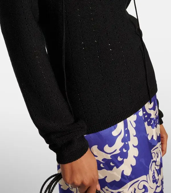 Etro Hooded Silk-blend Sweater