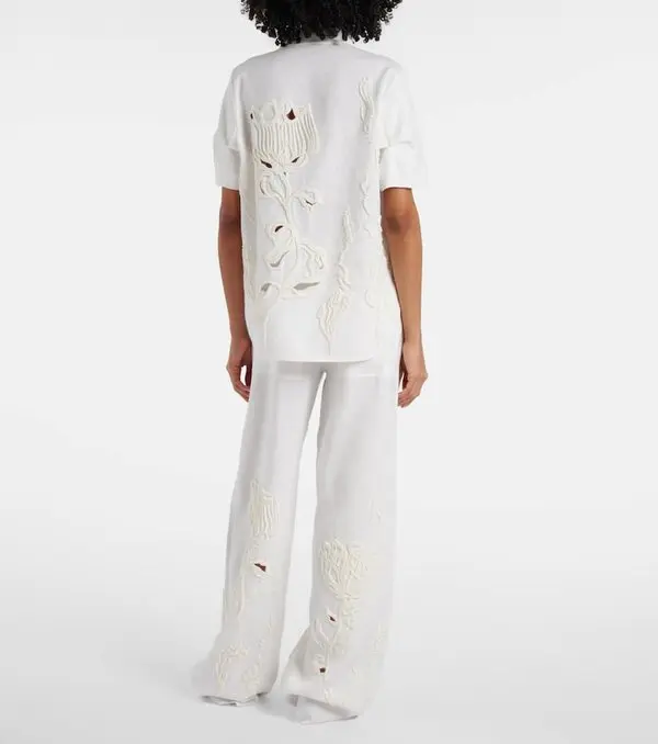 Dorothee Schumacher Embroidered Linen Shirt