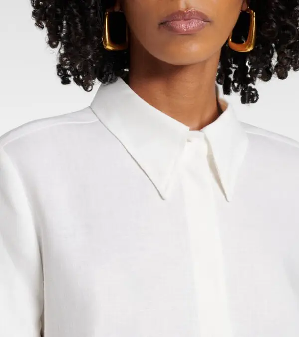 Dorothee Schumacher Embroidered Linen Shirt