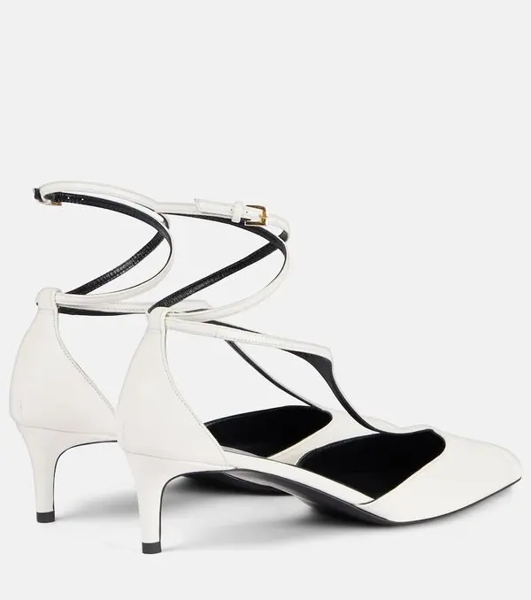 Khaite Mia 45 Leather Pumps - White