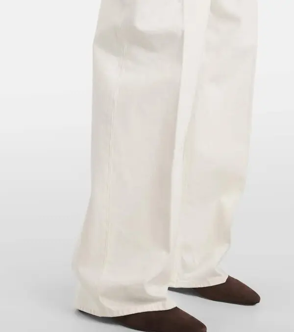 TOTEME High-rise Wide-leg Jeans - White