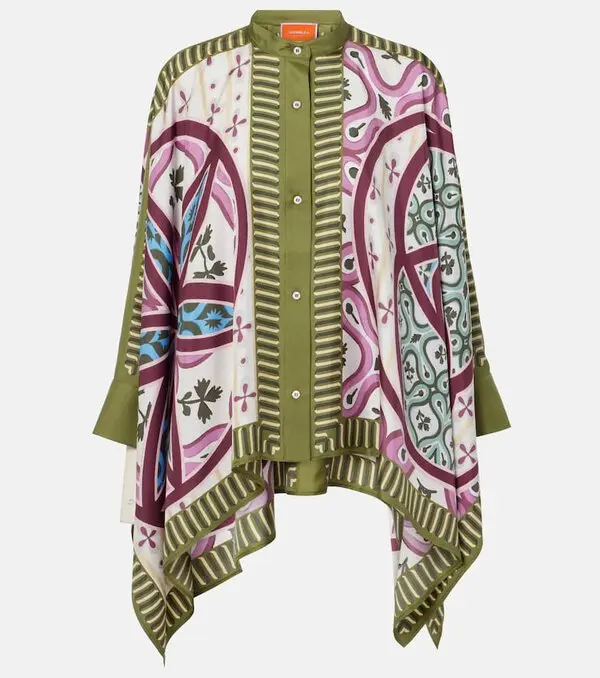La DoubleJ Printed Silk Twill Shirt