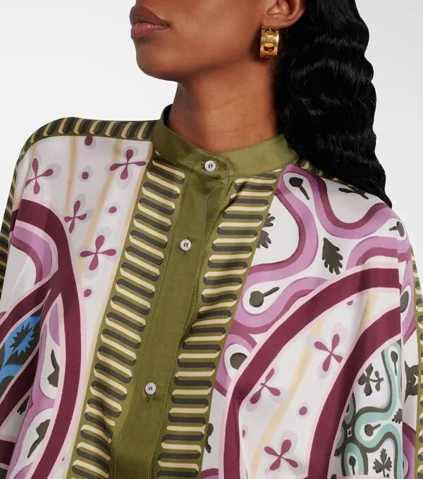 La DoubleJ Printed Silk Twill Shirt