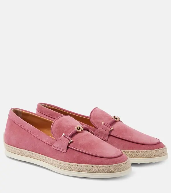 TOD'S Suede Loafers - Pink