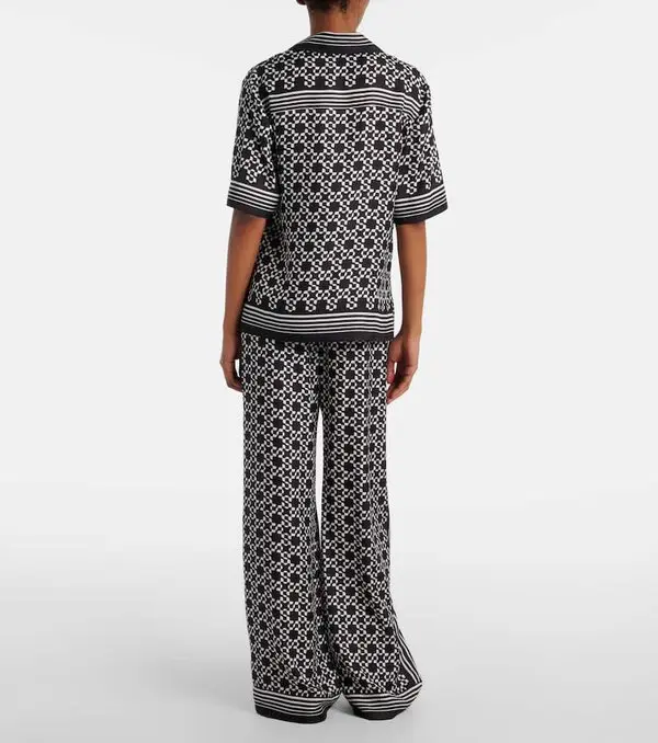 Simkhai Koda Printed Bowling Shirt