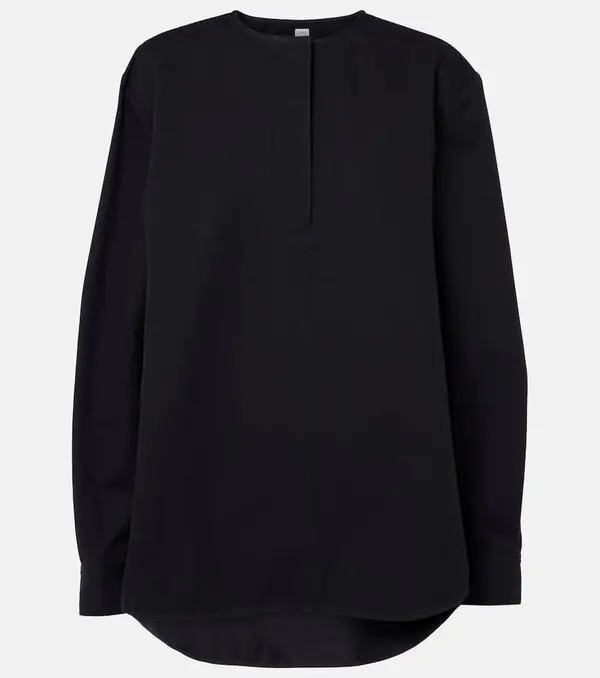 TOTEME Cotton Twill Shirt - Blue