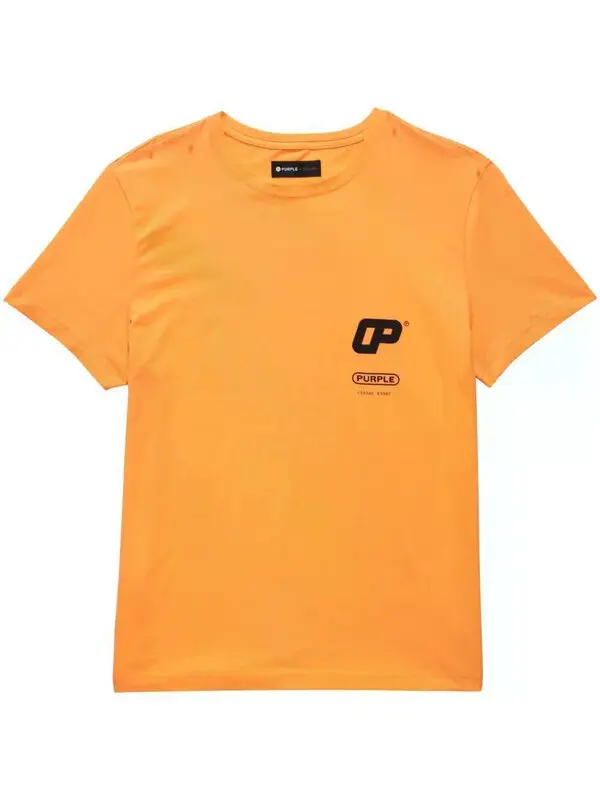 PURPLE BRAND Clean Jersey Short Sleeve Tee - Orange