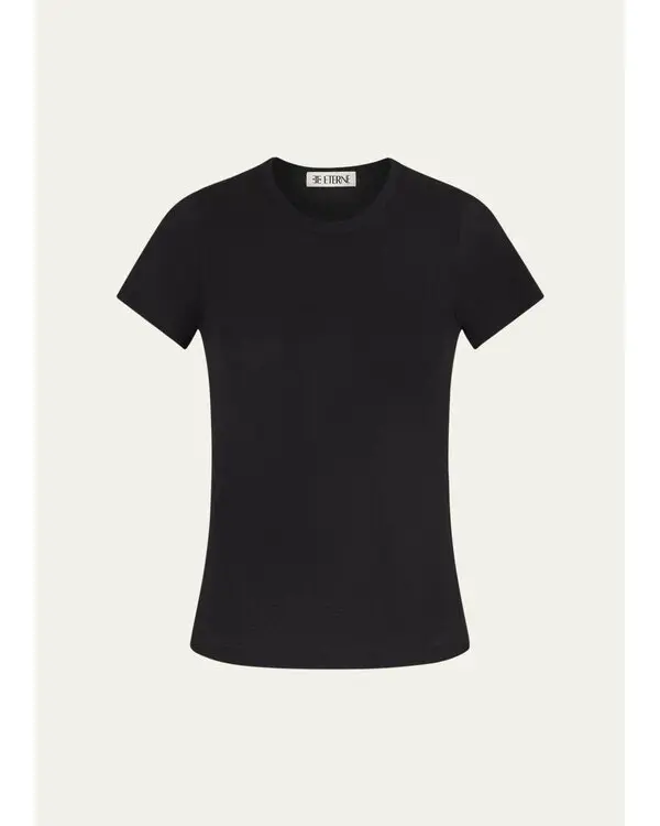 Eterne Fitted Short-sleeve T-shirt - Black