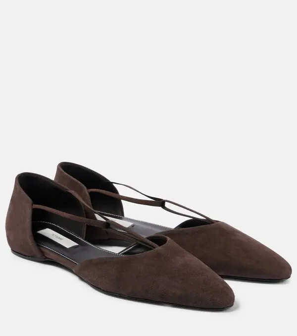 TOTEME Suede Ballet Flats