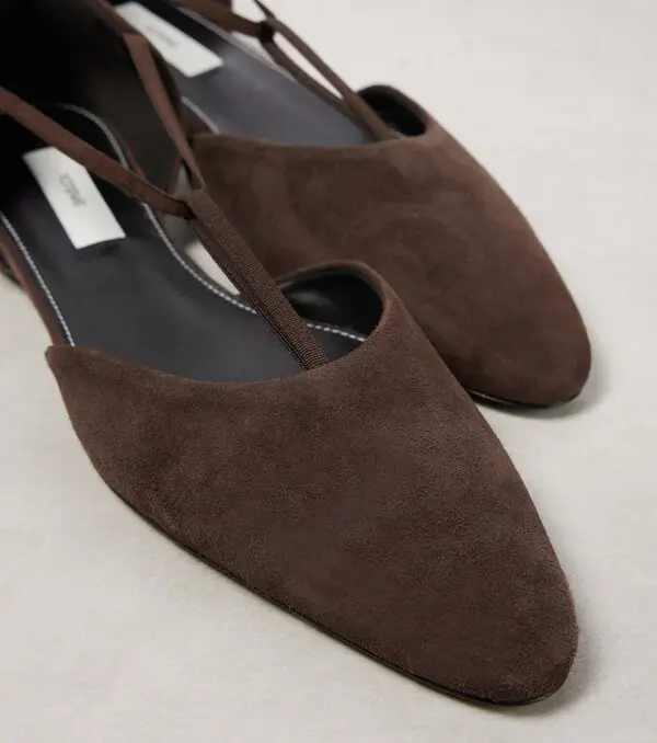 TOTEME Suede Ballet Flats