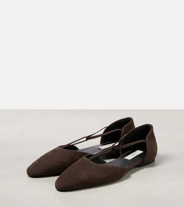 TOTEME Suede Ballet Flats