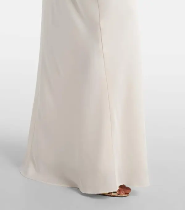 Simkhai Reannon Draped Satin Gown