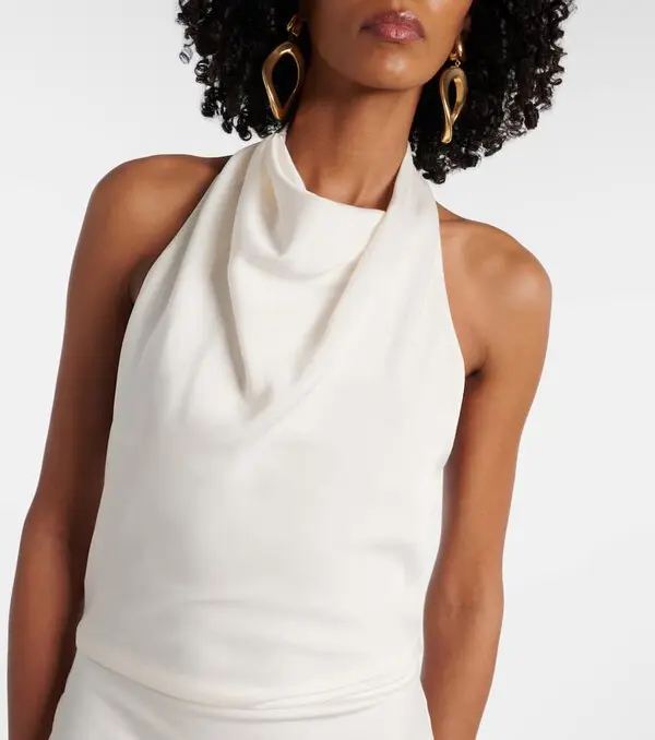 Simkhai Reannon Draped Satin Gown