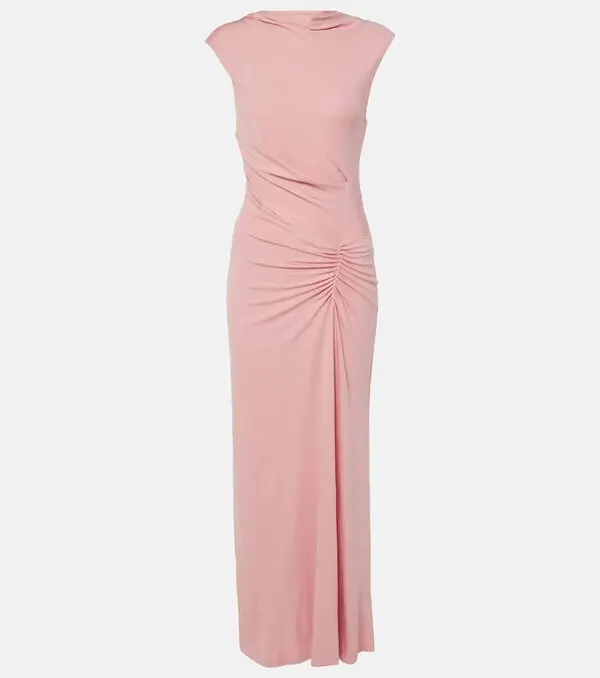 Simkhai Acacia Ruched Maxi Dress - Pink