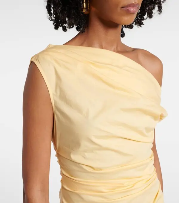 Staud Phare One-shoulder Maxi Dress - Yellow