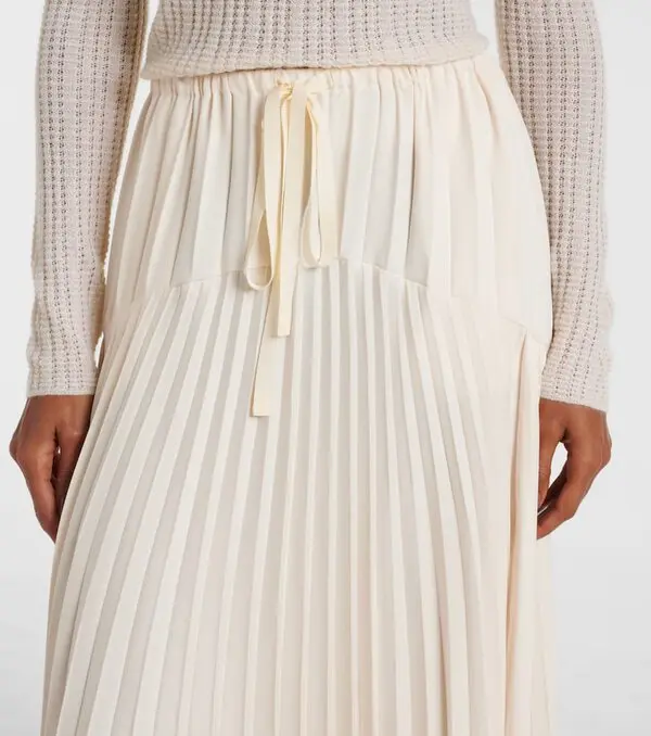 Vince Plisse Tiered Midi Skirt