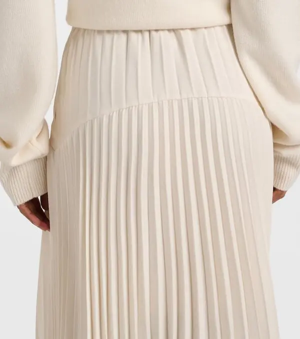 Vince Plisse Tiered Midi Skirt