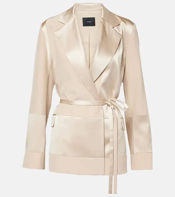 JOSEPH Amelia Silk Satin Jacket