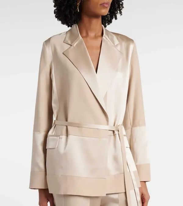 JOSEPH Amelia Silk Satin Jacket