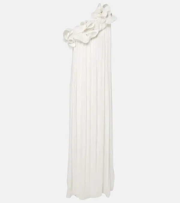 Costarellos Charmain Ruffled Gown