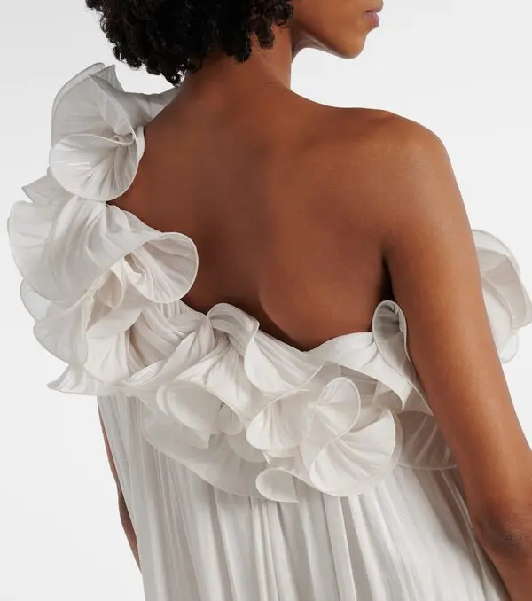 Costarellos Charmain Ruffled Gown