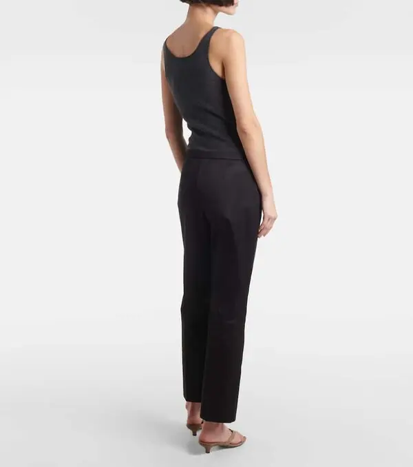 TOTEME Cotton-blend Straight Trousers