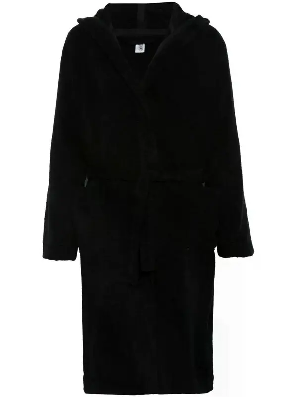Moschino Toweling Bath Robe - Black