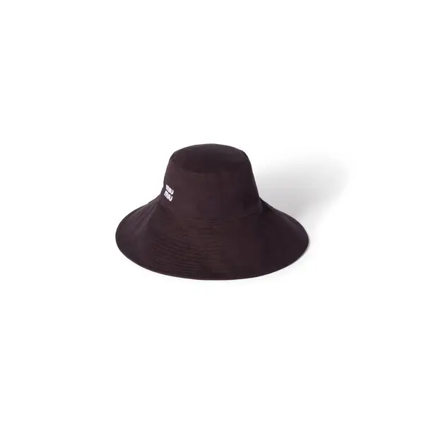 Miu Miu Denim Bucket Hat - Amaranth/forest Green