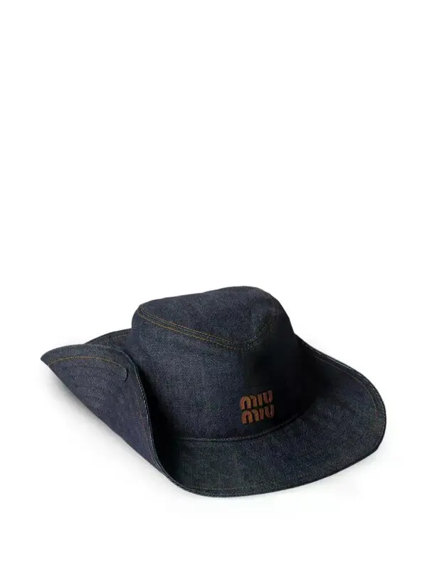 Miu Miu Denim Cowboy Hat - Blue