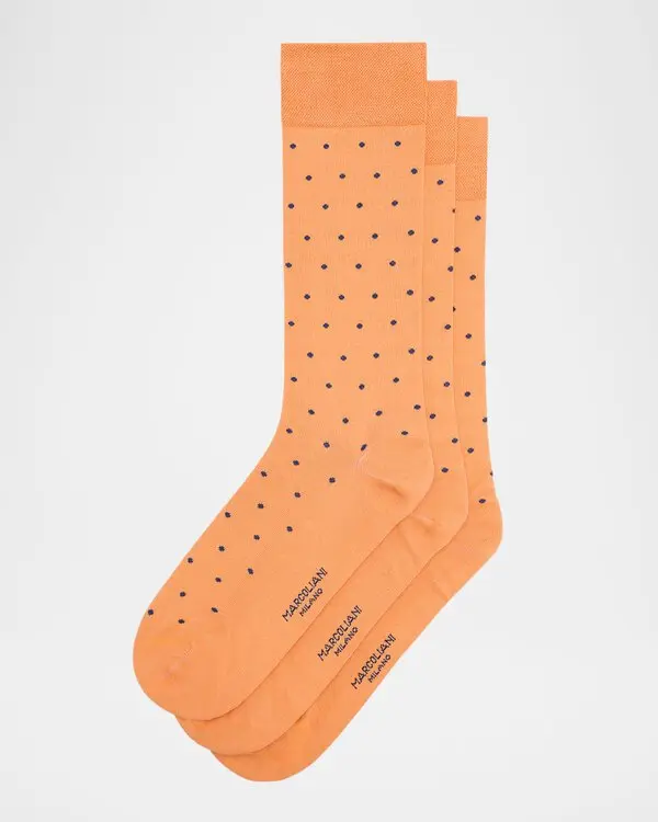 Marcoliani Dot-pattern Socks - Pink