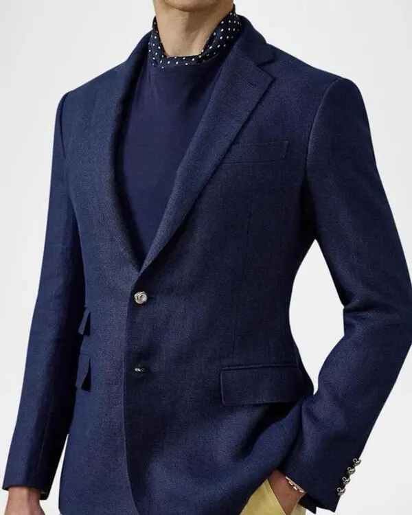 Ralph Lauren Purple Label Apos;s Kent Hand-tailored Linen Suit Jacket