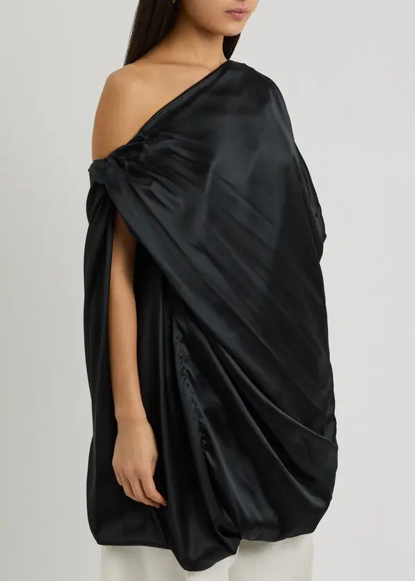 Dries Van Noten Calant Draped Satin Top