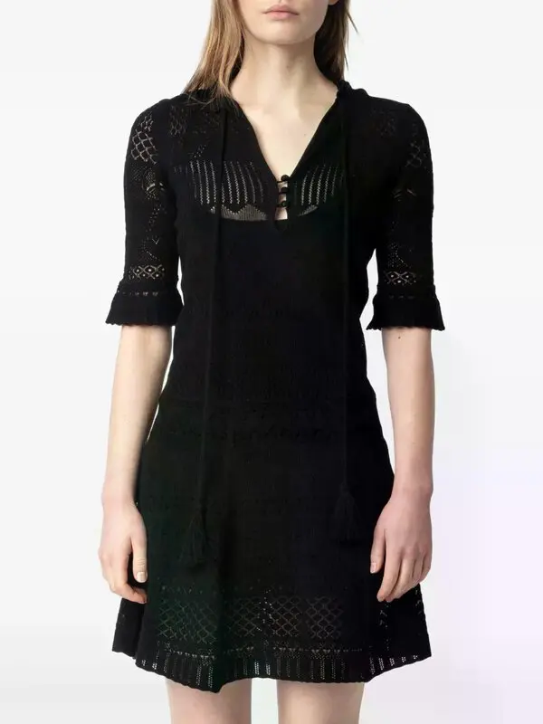 Zadig&Voltaire Memphisa Mini Dress - Black