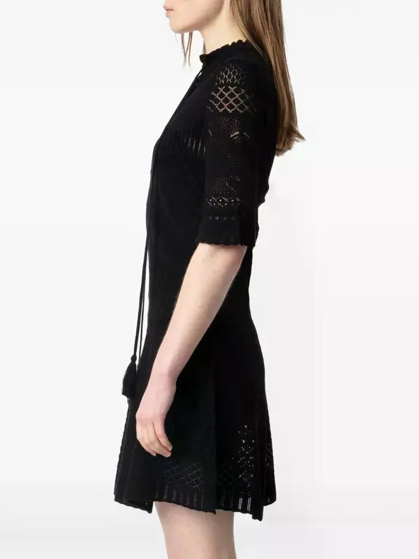 Zadig&Voltaire Memphisa Mini Dress - Black