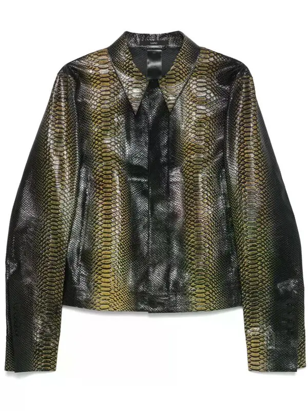SAPIO Nº37 Snakeskin Jacket - Black