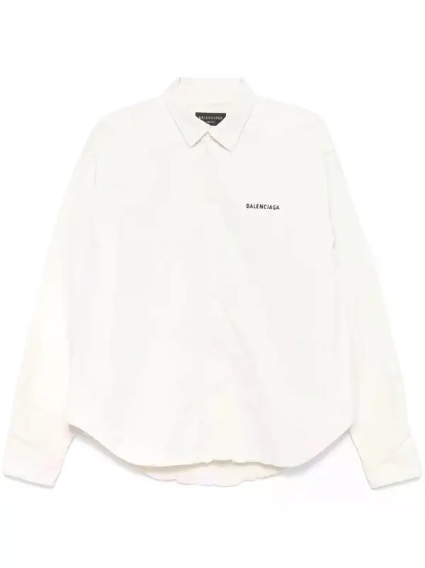 Balenciaga Embroidered-logo Shirt