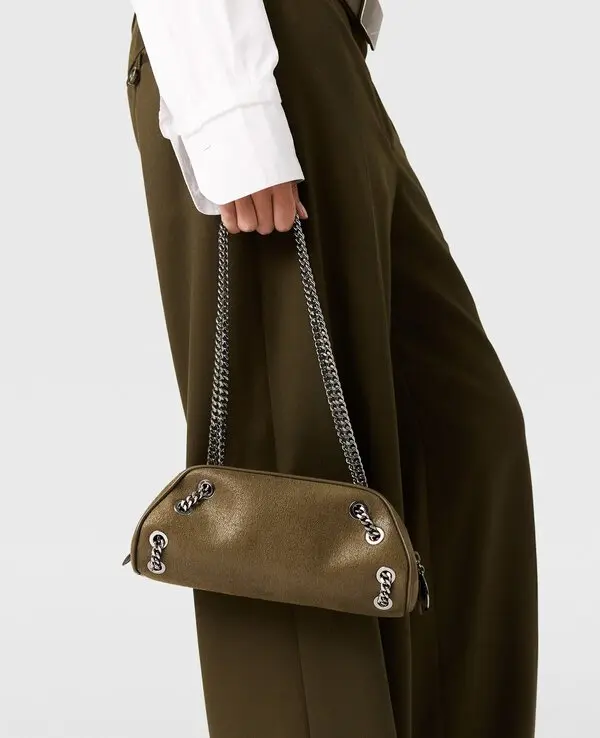 Stella McCartney Falabella Bowling Shoulder Bag - Olive