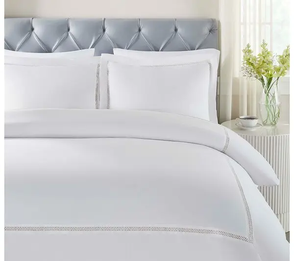 SUPERIOR Riverton Cotton Duvet Cover Set, King/ Cal King - One-color