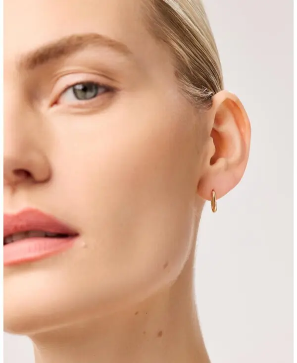 ANA LUISA Mini Oval Hoop Earrings