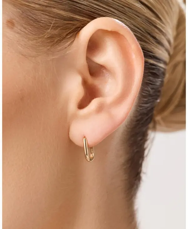 ANA LUISA Mini Oval Hoop Earrings