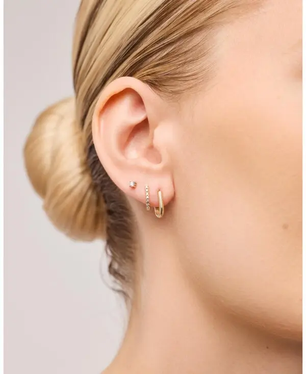 ANA LUISA Mini Oval Hoop Earrings