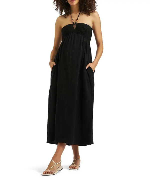 RIPE MATERNITY Evie Crochet Dress - Black